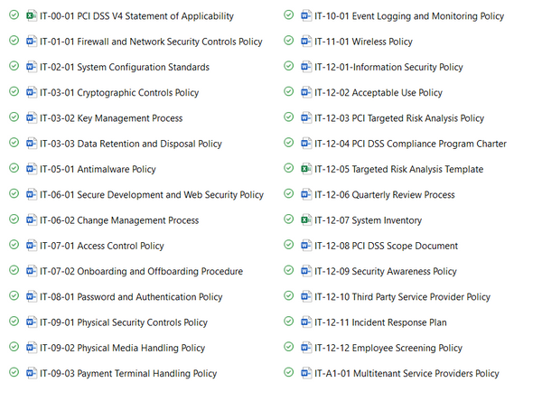 ROC/SAQ D/SAQ D-SP PCI V4 Policy Templates (Merchant or Service Provid ...