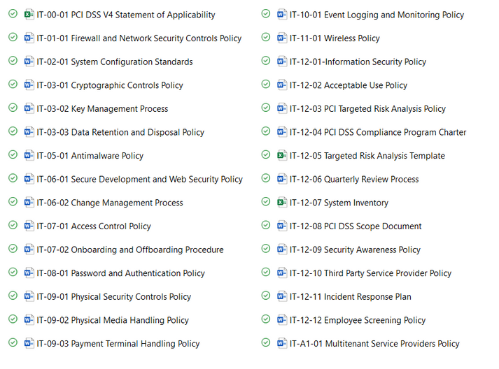 ROC/SAQ D/SAQ D-SP PCI V4 Policy Templates (Merchant or Service Provid ...